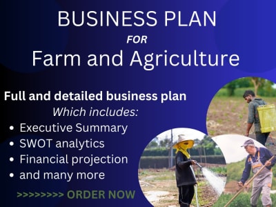 A Well Detailed Business Plan For Farming And Agriculture Business | Upwork