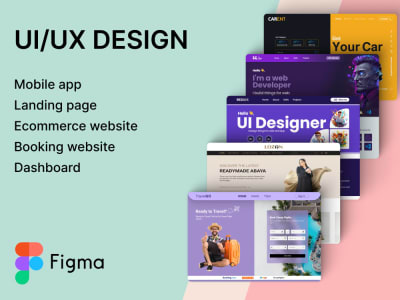 Responsive and professional UI/UX design, web or app UI design in Figma ...