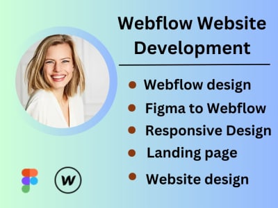 Webflow design and development figma to webflow responsive website | Upwork