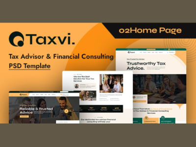 Responsive income tax landing page finance website income tax website ...
