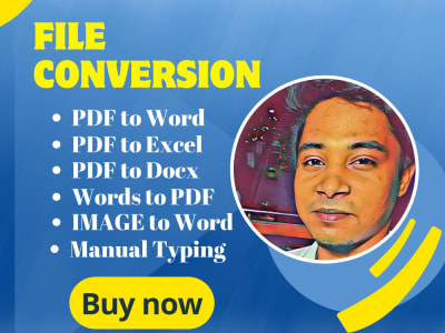 File Conversion like PDF to Word, Image to Editable Documents | Upwork