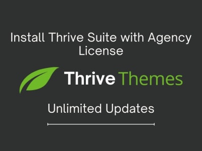 Full Thrive Suite installation with genuine license | Thrive Architect | Upwork