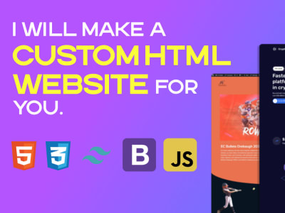 A custom HTML responsive website | Upwork