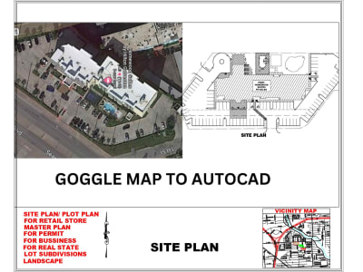 Site plan from google maps in 24 hour | Upwork