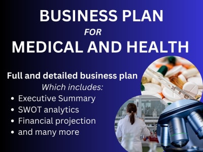 A Well Prepared Business Plan for Medical And Health Business | Upwork