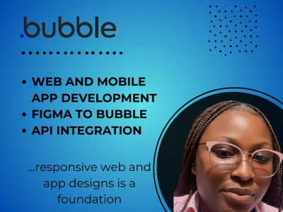 A responsive Bubble web App and web, ChatGPT OpenAI App, Bubble.io dev ...