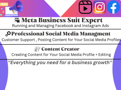 A Social Media Manager, Meta Business Suit Expert and Content Creator ...