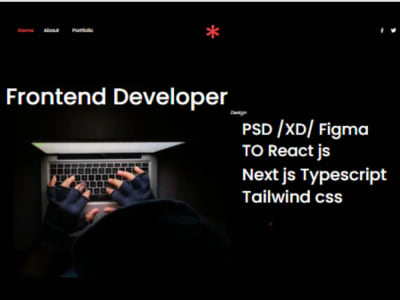 Figma to react js Next.js front end Developer with Tailwind css | Upwork