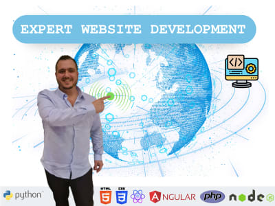 Website development html css with react js, laravel by front end developer | Upwork