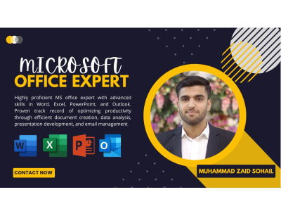Do microsoft office word , excel and powerpoint projects | Upwork