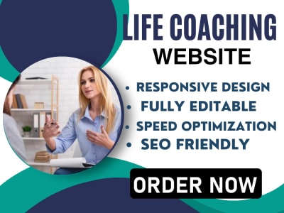 A responsive coaching website, life coaching website, consulting ...