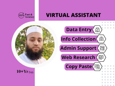 A Virtual Assistant for Data Entry, Online Research, Typing, Pdf ...
