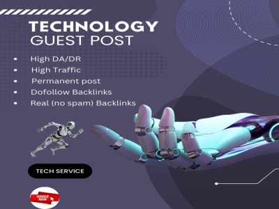 A technology guest post on high authority with do-follow links | Upwork