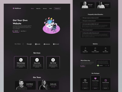 Modern UI/UX website design | Upwork