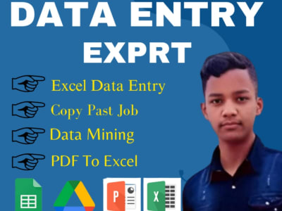 Data entry , copy & past , pdf to excel , excel data entry. | Upwork