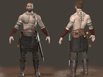 3D character model with textures. | Upwork