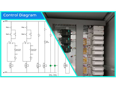 Industrial Electrical Schematic and Motor Control Drawing | Upwork