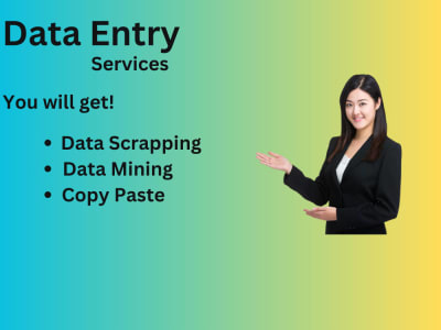 Data Entry, Copy Paste,Typing services | Upwork