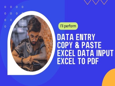 Input data into excel, copy and paste and convert pdf to excel | Upwork