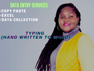 An excellent data entry person | Upwork