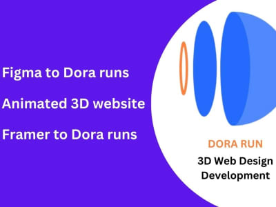 A responsive Dora run 3d website design and development, Dora run model ...