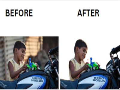 Remove background image and change background colour and image resize ...