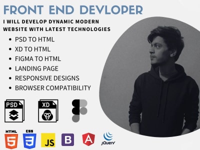 A Front End Developer | HTML, CSS, JavaScript, bootstrap, Angular | Upwork