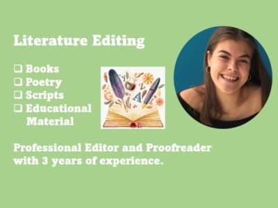 A professionally proofread and edited work of literary writing | Upwork