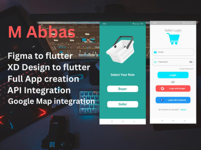 Figma, Adobe XD designs convert app UI into flutter app | Upwork