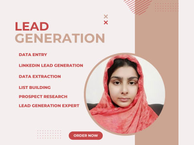 Lead generation, Data entry, List building, Data extraction and Emails. | Upwork