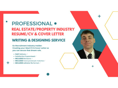 A Professional Real Estate/ Property Industry CV/Resume / Cover Letter ...