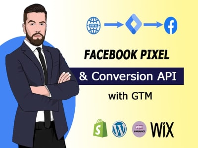 Facebook pixel and conversion API, server-side tracking via GTM | Upwork