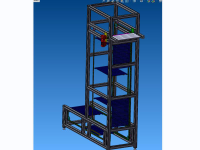 Z-type elevator (reciprocating vertical elevator) Solidworks | Upwork