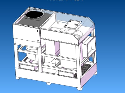 20000 air volume two-stage mixed cyclone spray tower design | Upwork
