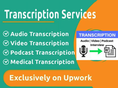 Flawless audio or video transcription service within 24 hours | Upwork