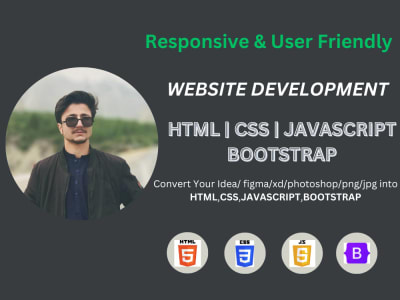 A Frontend Developer for your website HTML| CSS | JavaScript | Upwork
