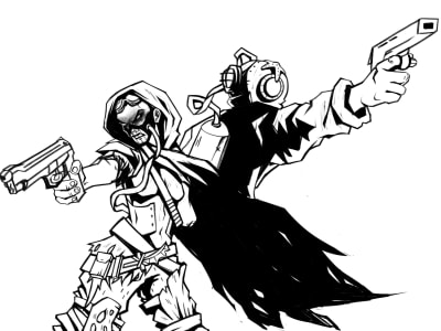 Clean line art for your finished sketches | Upwork