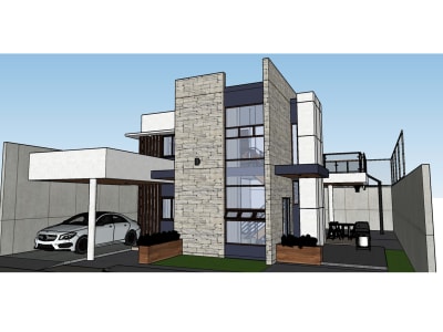 A Detailed Editable Exterior Sketchup 3d model from your reference ...