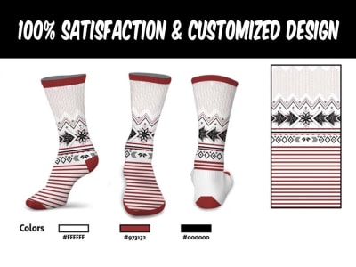 Unique socks design with your detail | Upwork