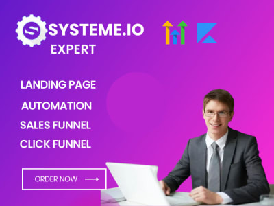Systeme io sales funnel and systeme io landing pages | Upwork