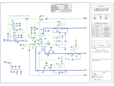 A piping and instrumentation diagram (P&ID) using AutoCAD Plant 3D | Upwork