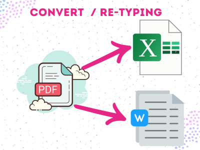 Conversion of Non-Editable PDF/Image/Screenshot to Word/Excel Format in 24h | Upwork