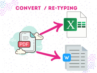 Conversion of Non-Editable PDF/Image/Screenshot to Word/Excel Format in 24h | Upwork