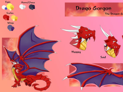A Dragon character sheet to help you design your character! | Upwork