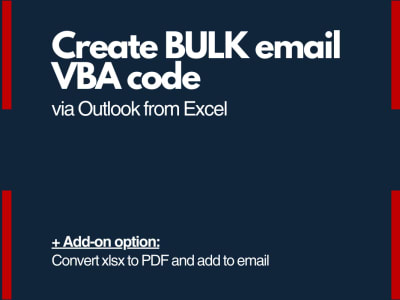 A dynamic bulk email customised VBA code in your Excel workbook | Upwork
