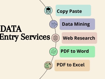 Data Entry, Copy Paste, Data Mining, Web Research & PDF Conversion | Upwork
