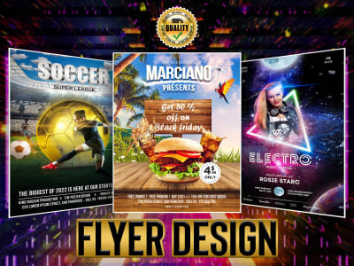 Ad poster design graphic design professionally for social media and ...