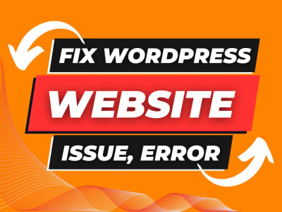 Fix WordPress Website Issues, Errors or Bugs | Upwork