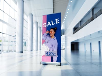 A fantastic roll-up banner and retractable banner design | Upwork