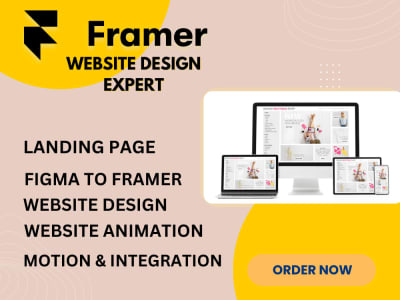 Framer website || framer animation || Figma to Framer || Framer Motion | Upwork